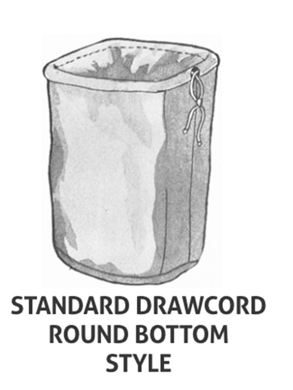 Standard Drawcord Round Bottom Style Laundry Bag Style 111